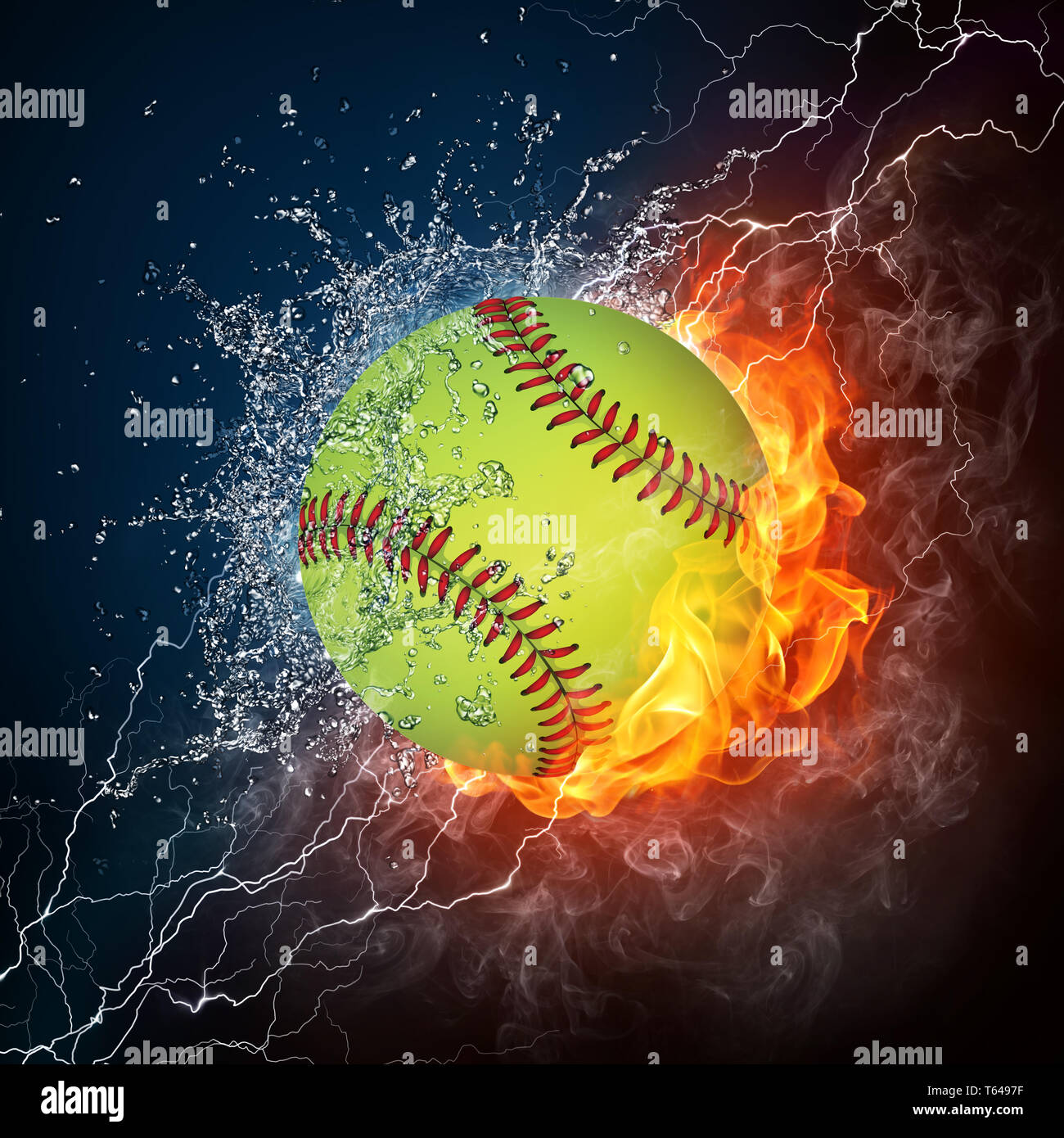Baseball ball flame hi-res stock photography and images - Alamy