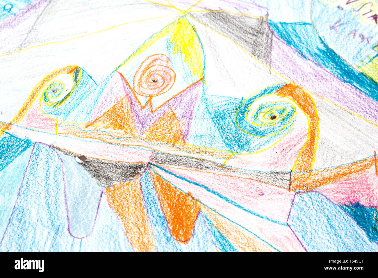 Abstract child painting Stock Photo - Alamy