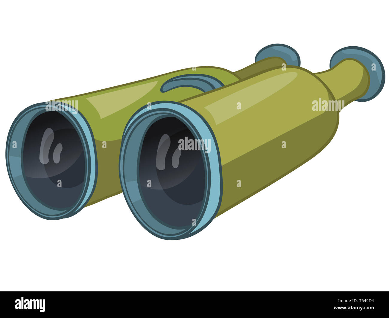 Cartoon Home Miscellaneous Binocular Stock Photo - Alamy