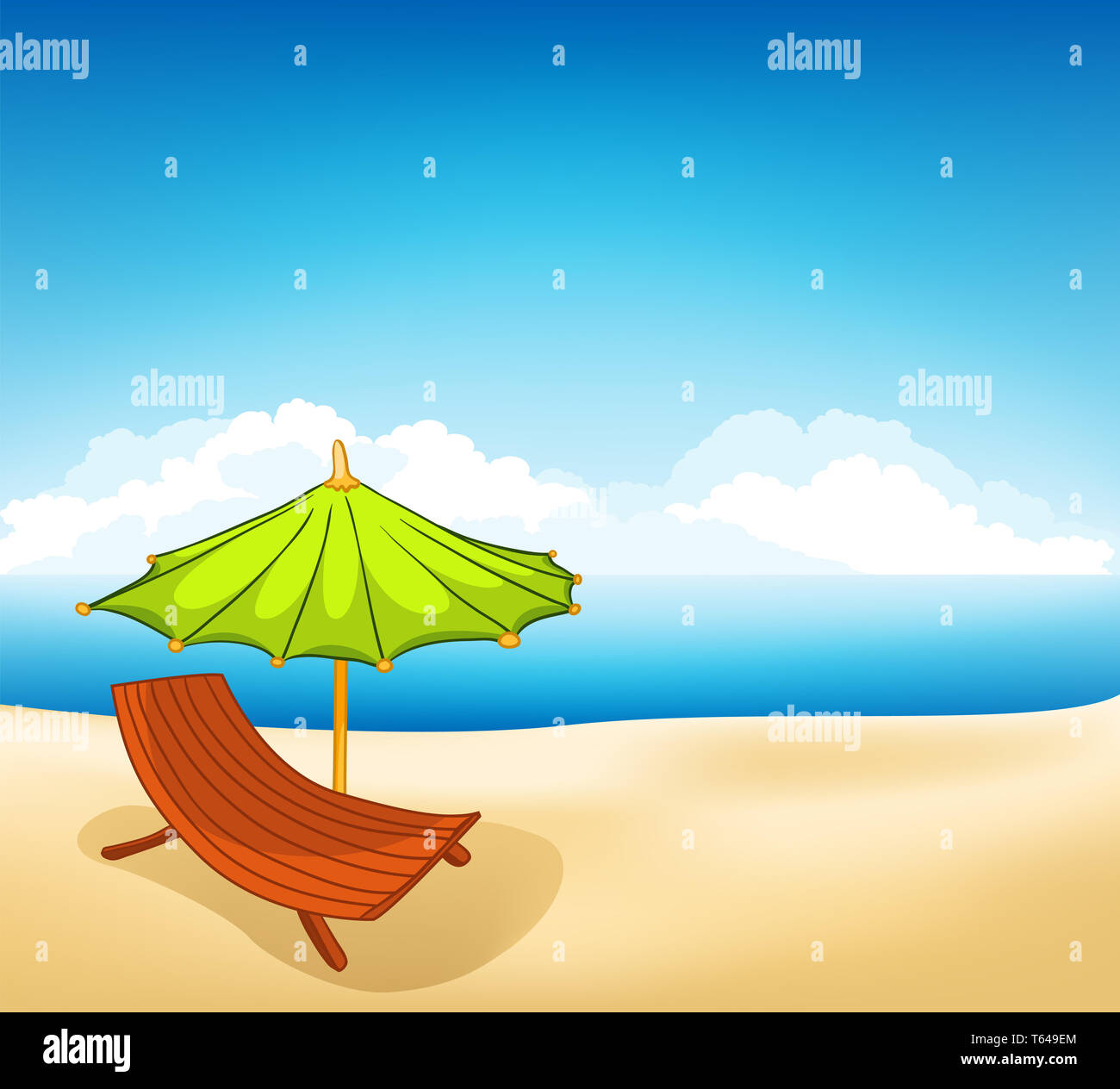 Cartoons Vocation Lounger Stock Photo - Alamy