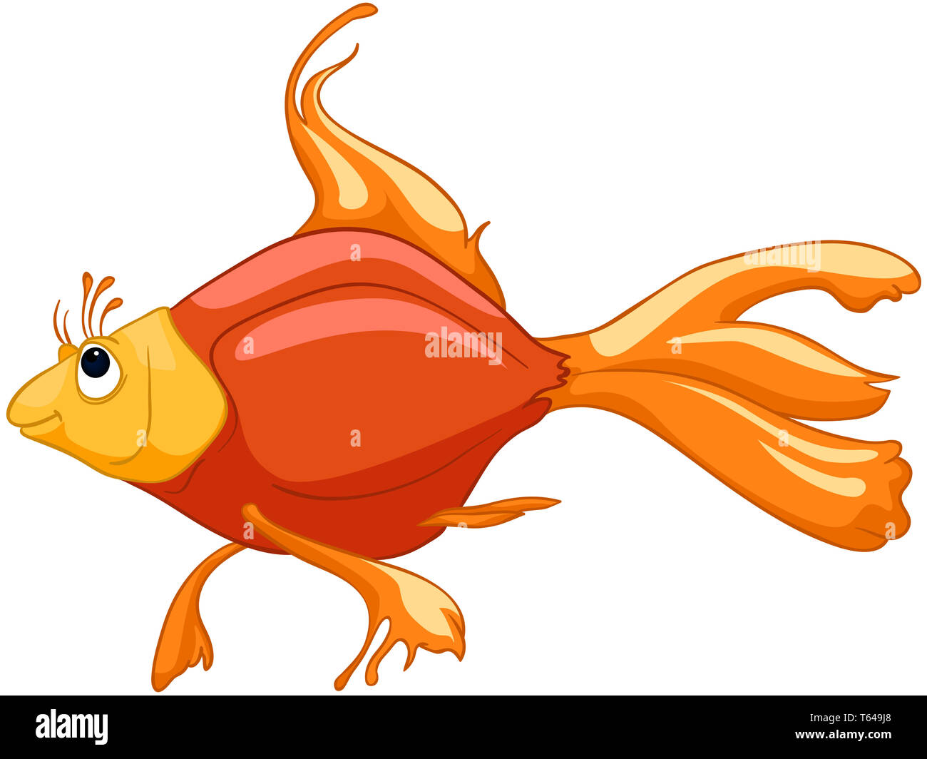 Cartoon Character Fish Stock Photo - Alamy