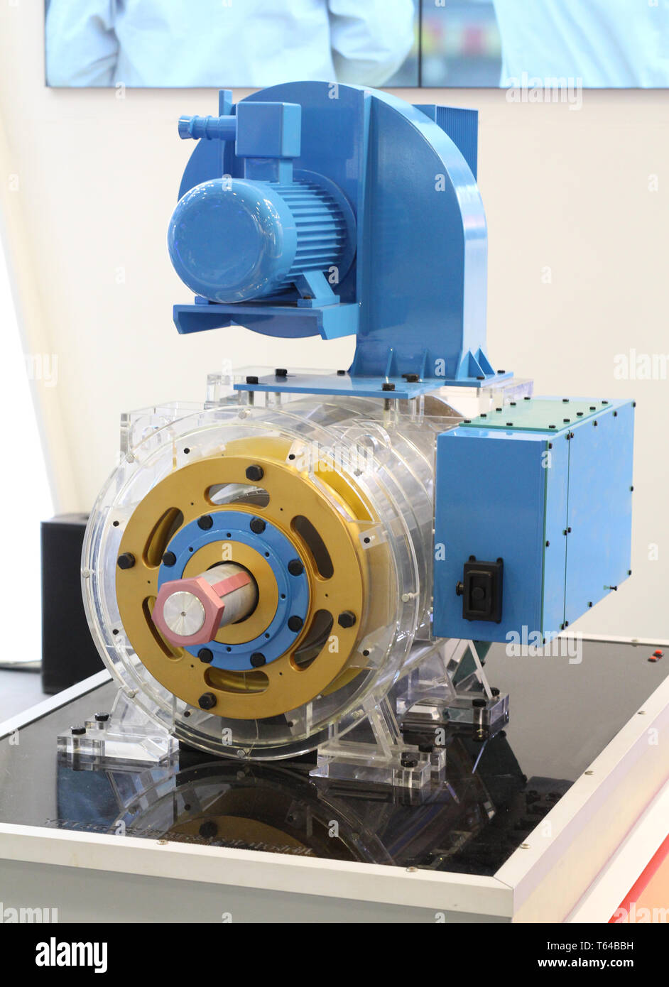 Asynchronous AC motor with frequency control speed. Electric motor ...