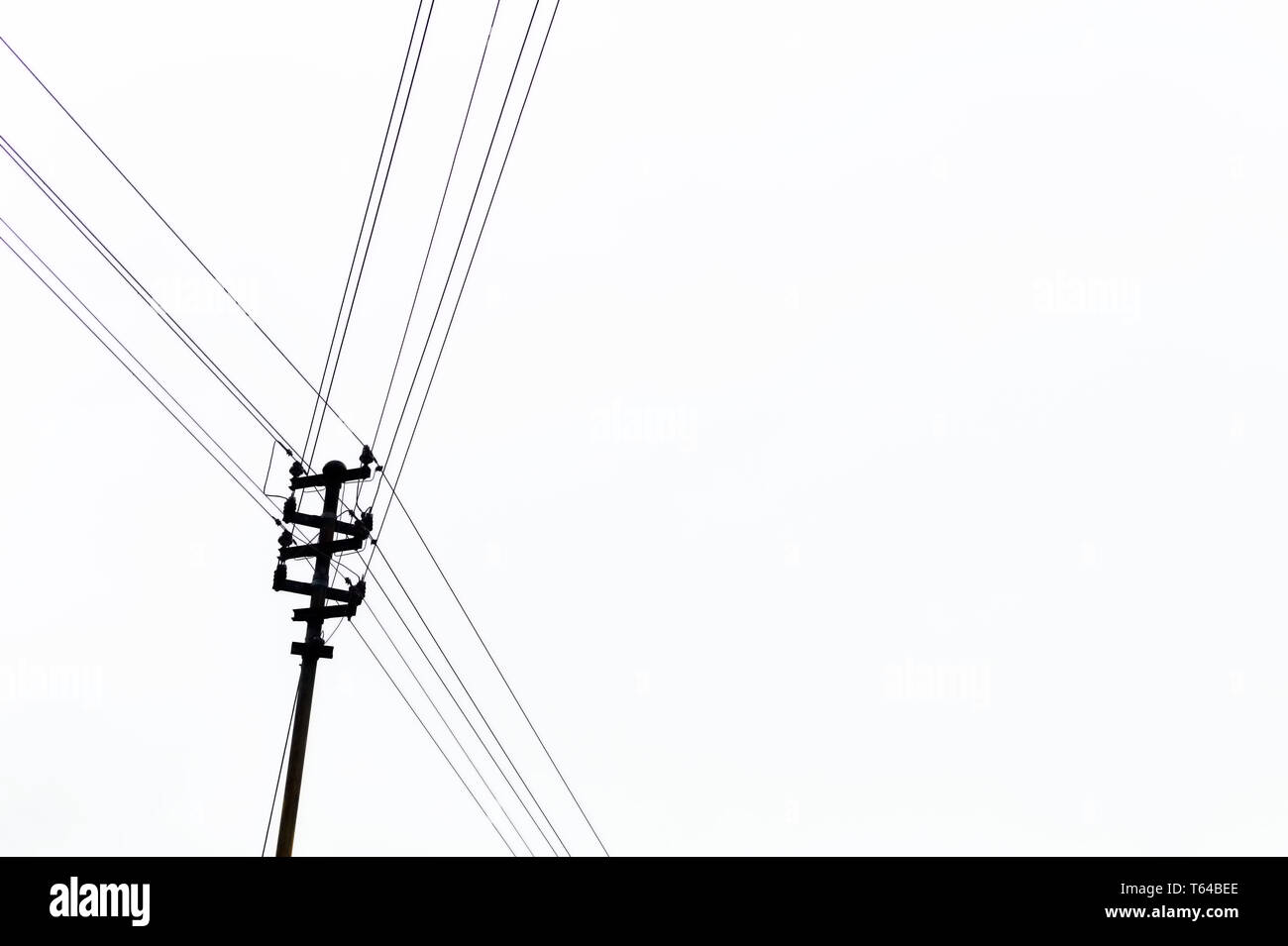 power pole symbol photo Stock Photo - Alamy