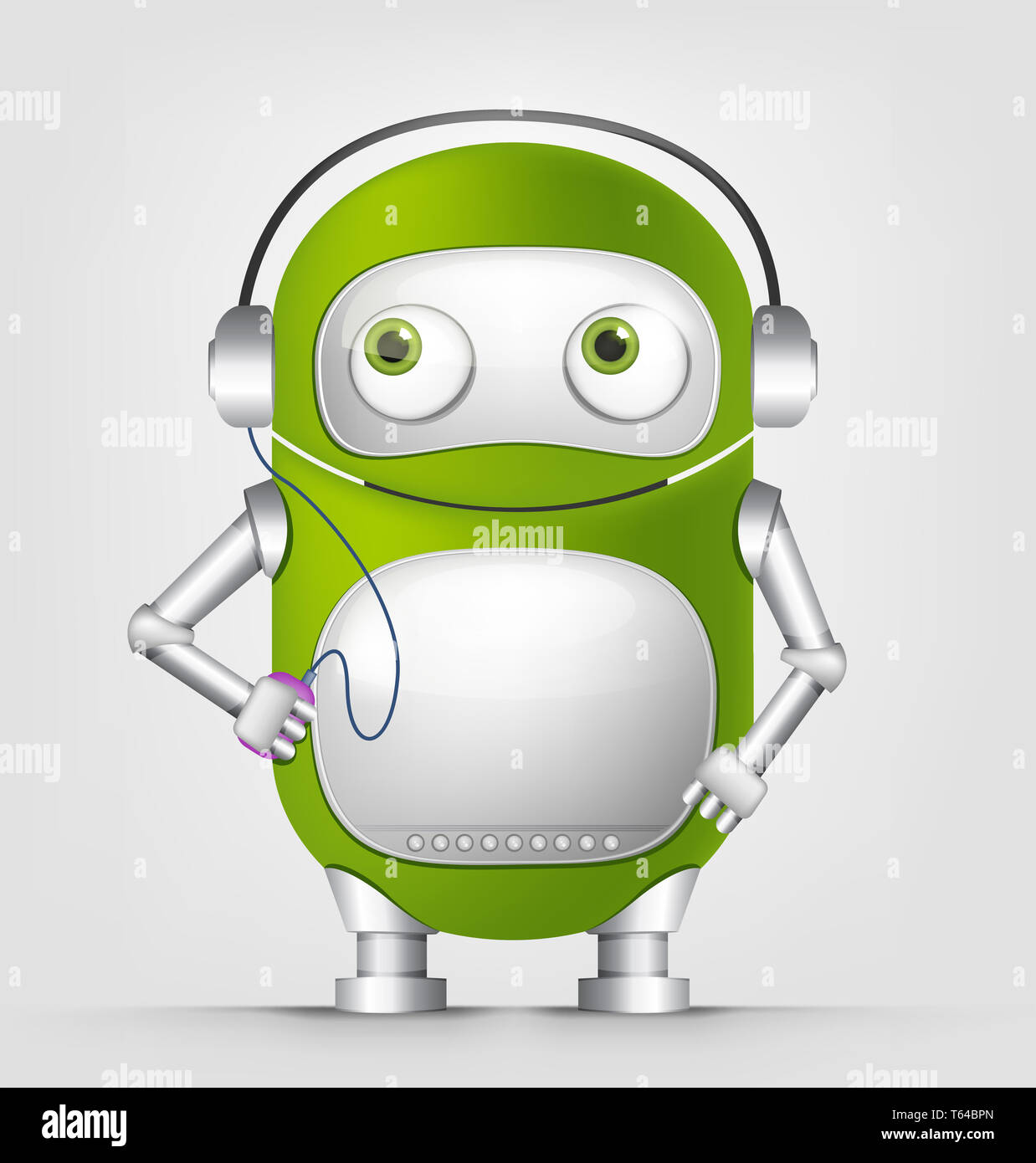 Robot with headphones hi-res stock photography and images - Alamy