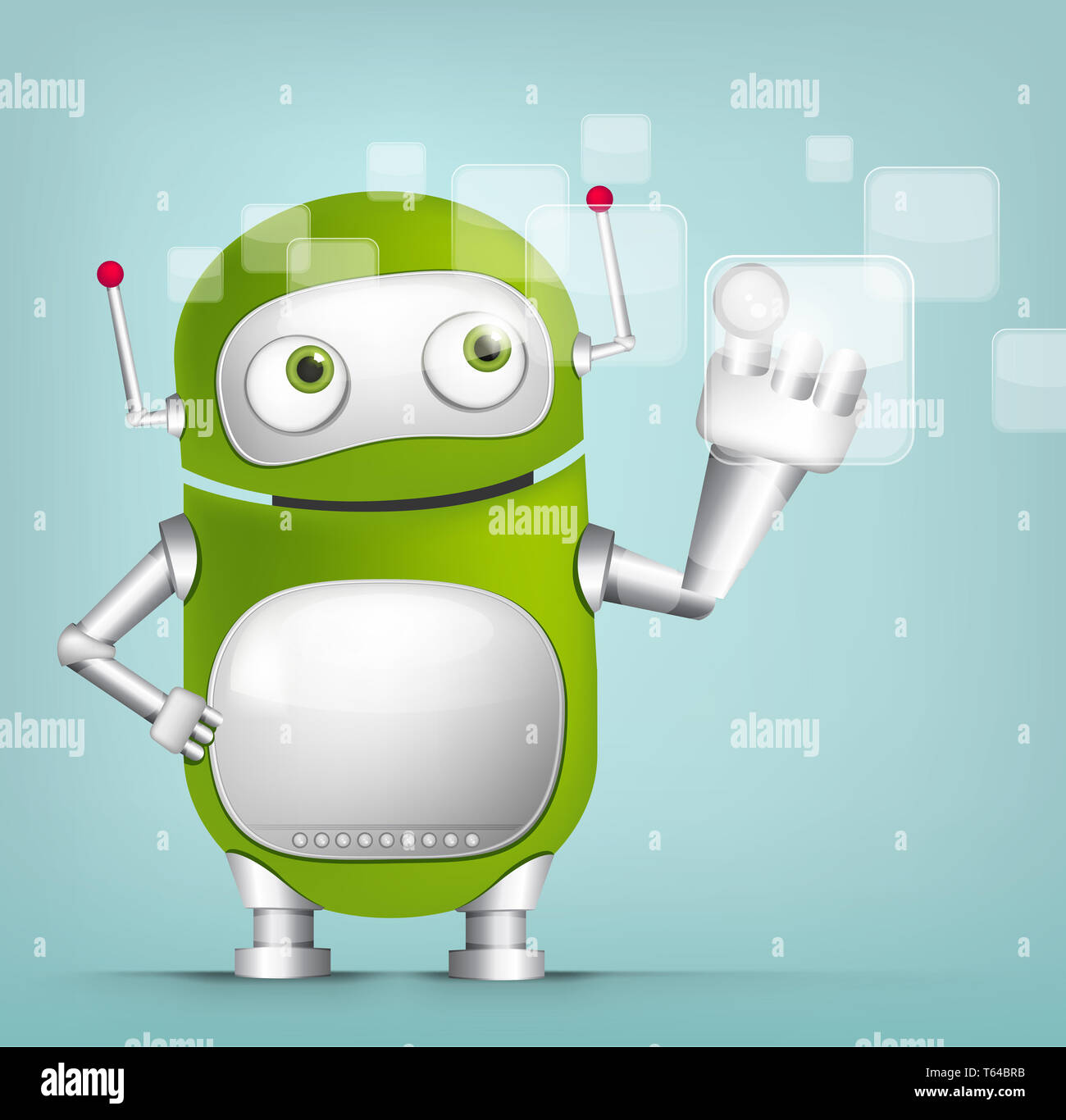 Toy cute robot screen hi-res stock photography and images - Alamy