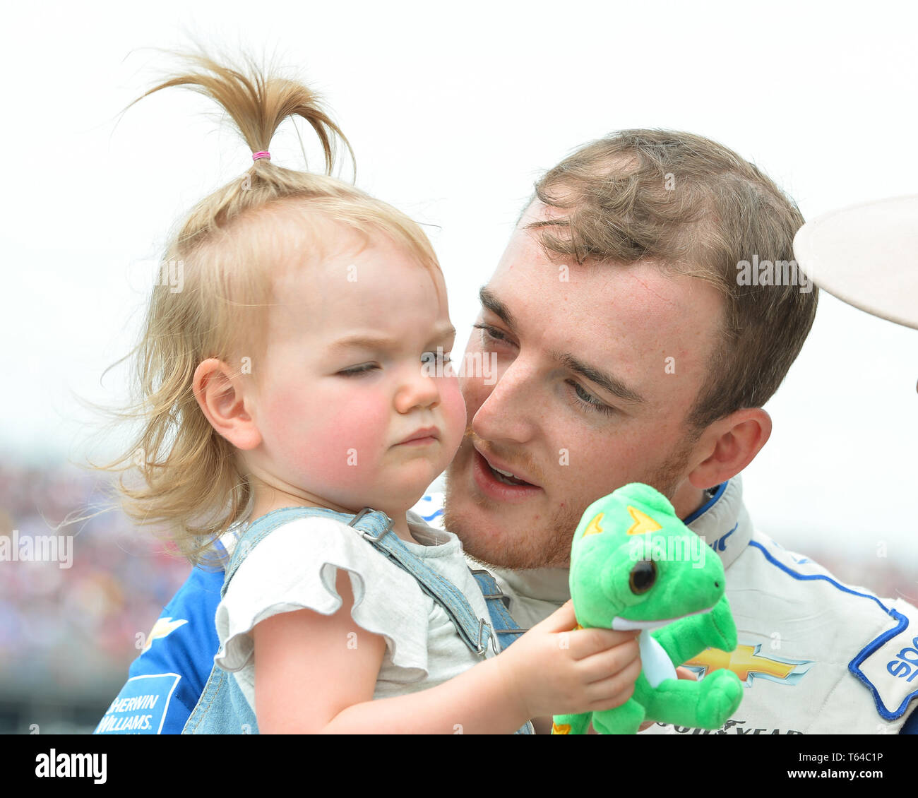 Talladega, AL, USA. 28th Apr, 2019. Ty Dillon, spends time with his ...