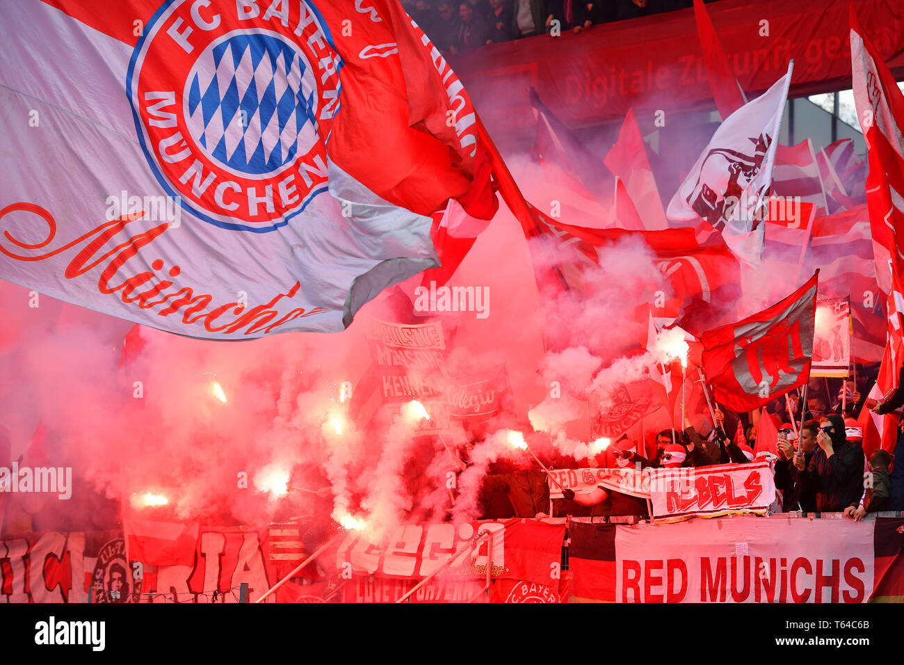 Nuremberg, Deutschland. 28th Apr, 2019. Pyrotechnics, fireworks, fire ...