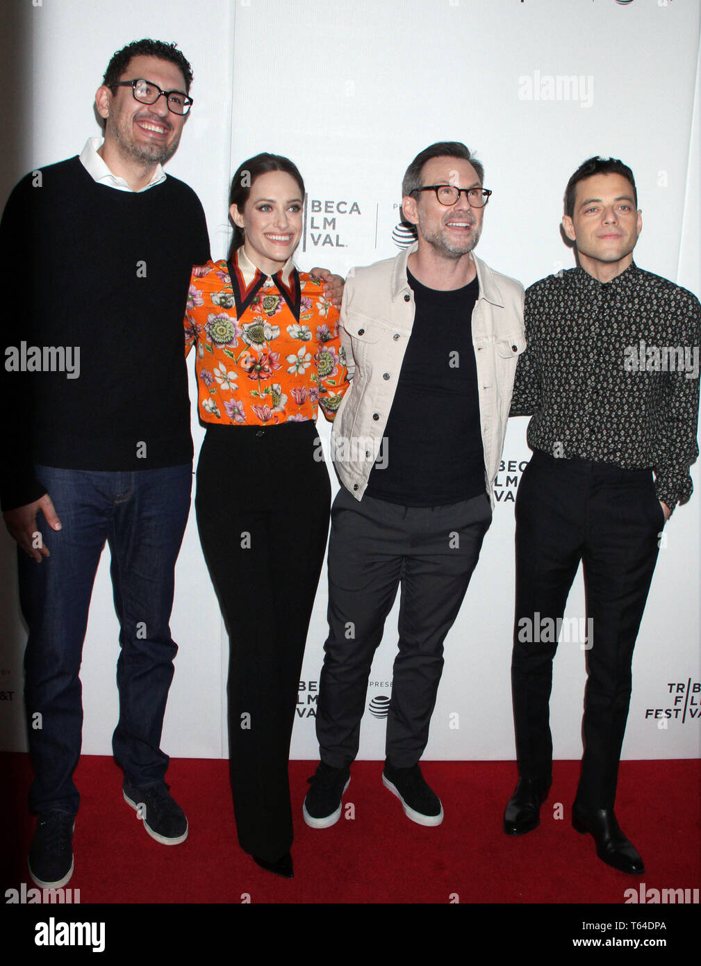 April 28, 2019 Sam Esmail, Carly Chaikin, Christian Slater, Rami Malek ...
