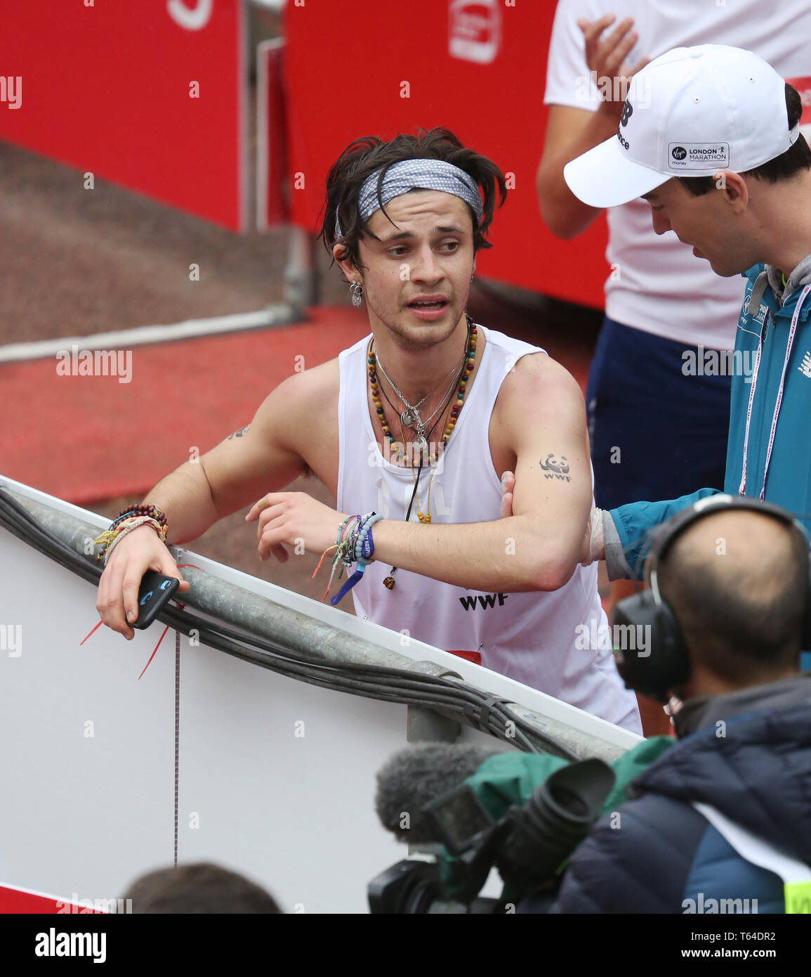 Cel Spellman at the Virgin Money London Marathon 2019 Stock Photo - Alamy