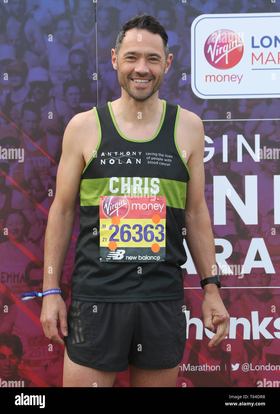 Chris Newton at the Virgin Money London Marathon 2019 Stock Photo - Alamy