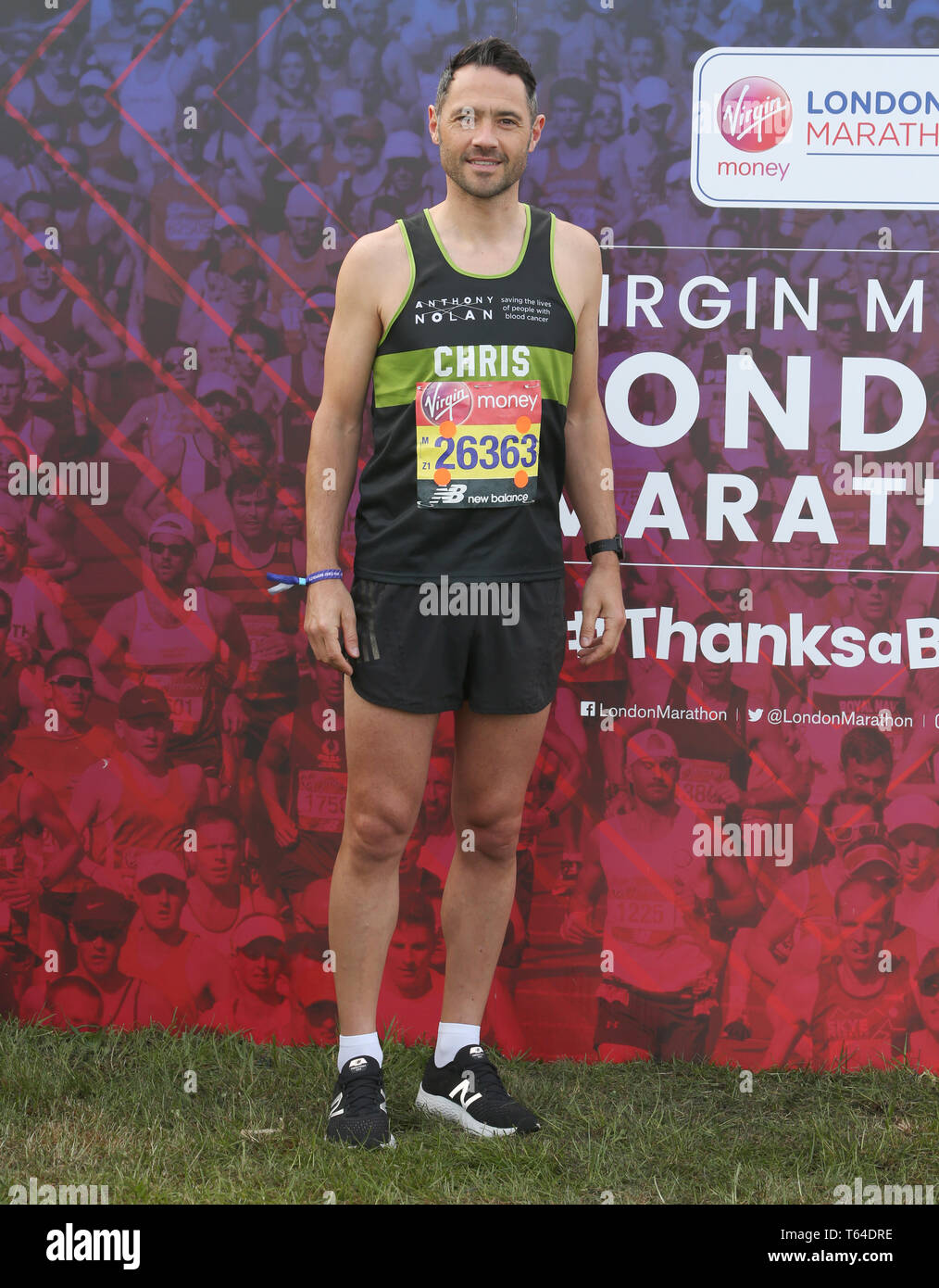 Chris Newton at the Virgin Money London Marathon 2019 Stock Photo - Alamy