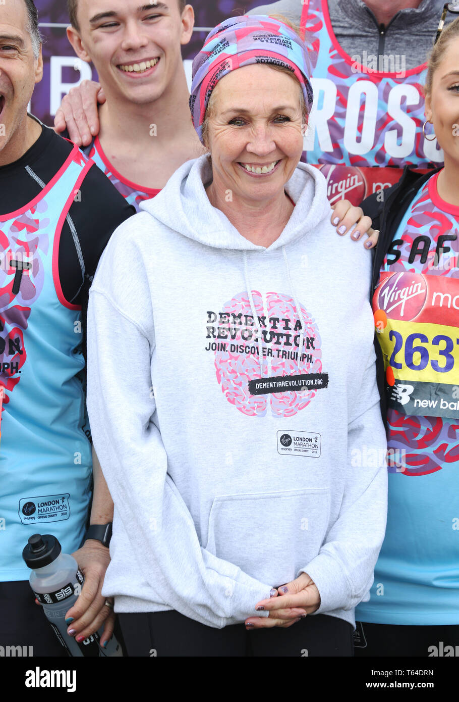 Jane Slaughter at the Virgin Money London Marathon 2019 Stock Photo - Alamy