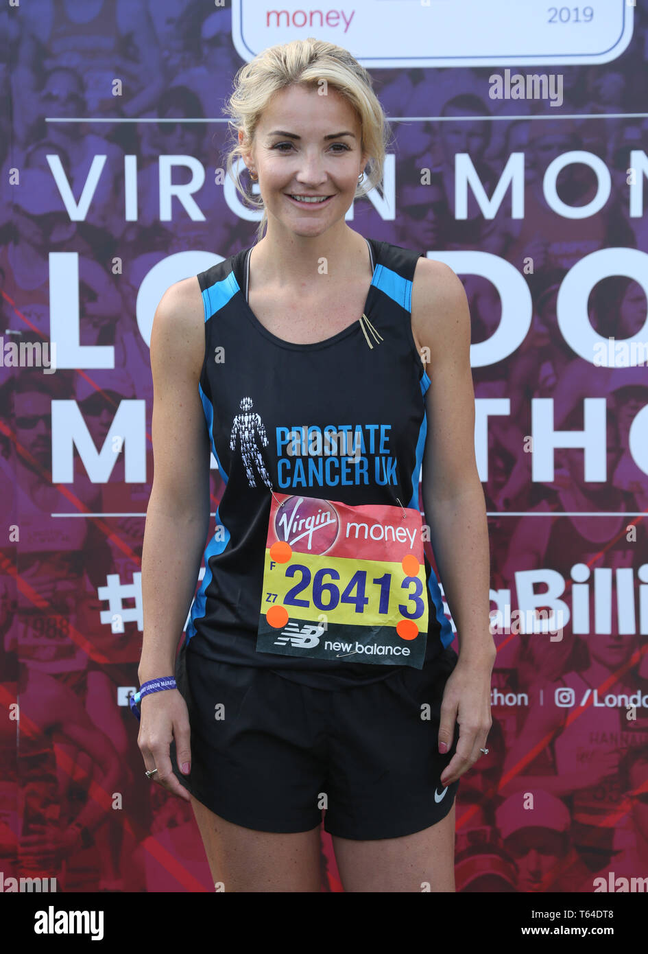 Helen Skelton at the Virgin Money London Marathon 2019 Stock Photo - Alamy