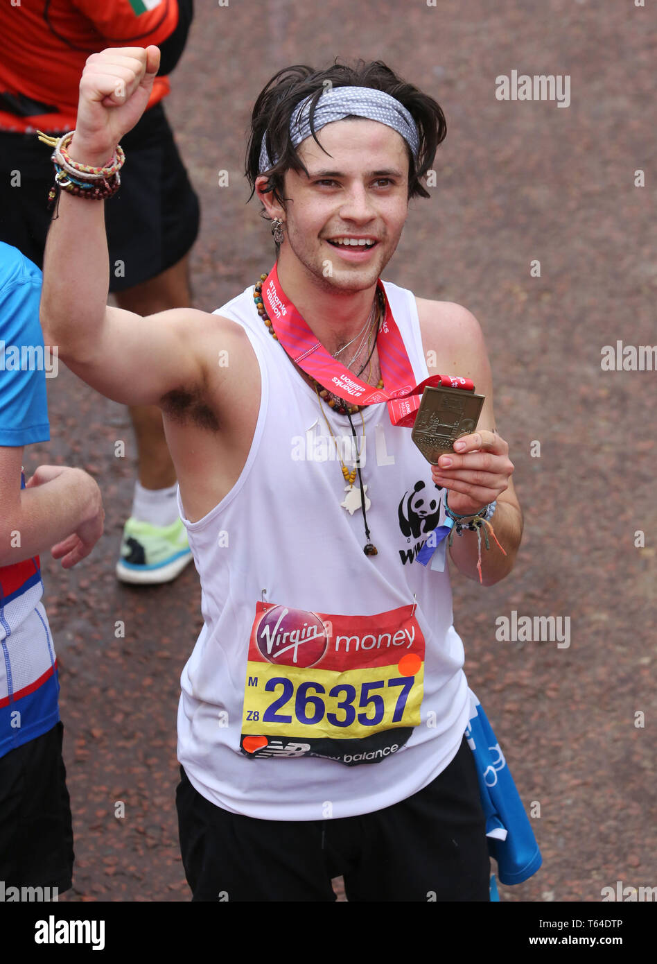 Cel Spellman at the Virgin Money London Marathon 2019 Stock Photo - Alamy
