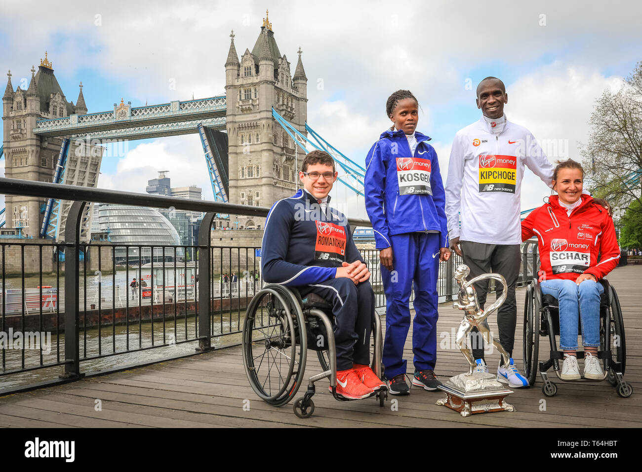London, UK, 29th April 2019. Left to right: American Daniel Romanchuk ...