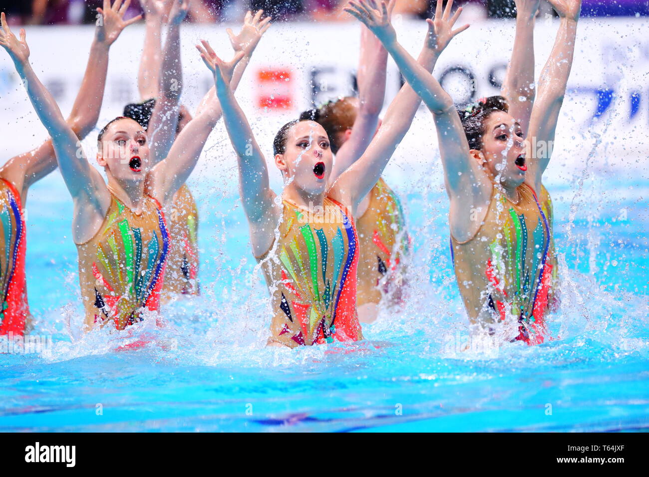 France team group (FRA), APRIL 28, 2019 Artistic Swimming : The 95th ...