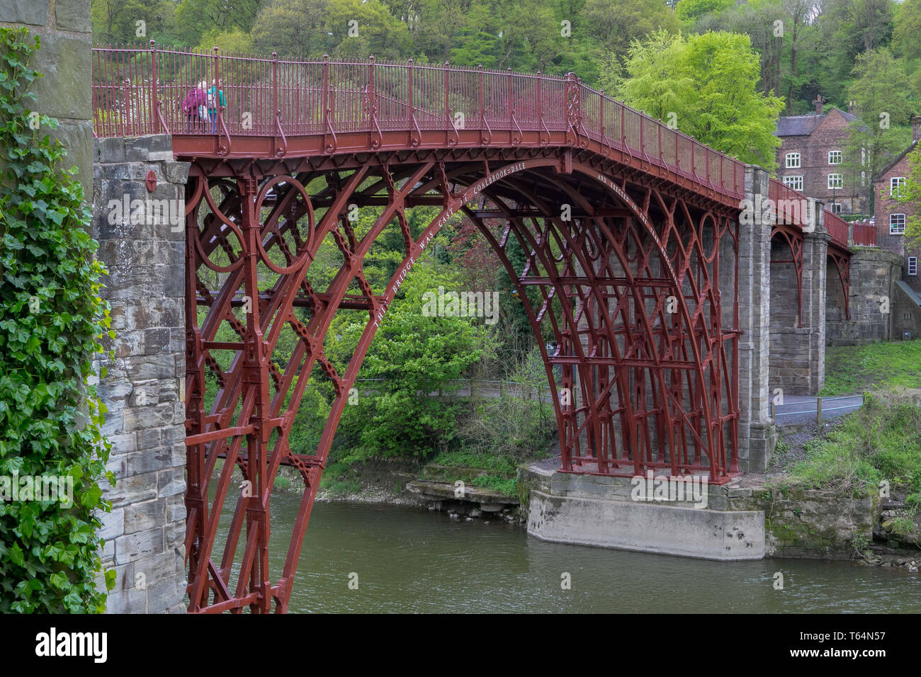 April 27, 2019 - The Iron bridge, which crosses the River Severn in ...