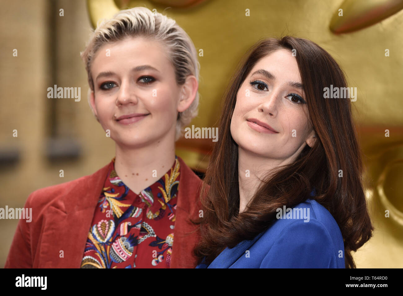 LONDON, UK. April 28, 2019: Ellen Robertson & Charly Clive at the BAFTA ...