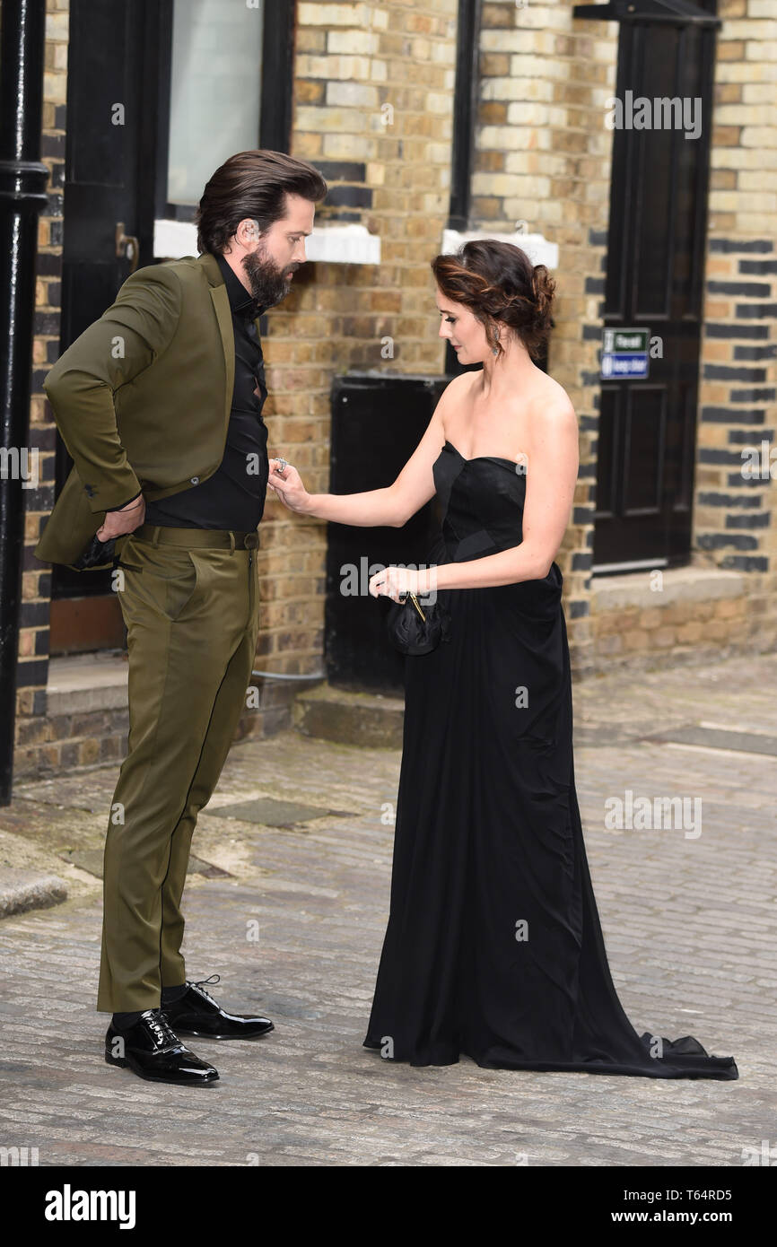LONDON, UK. April 28, 2019: Emmett J Scanlan & Claire Cooper at the ...