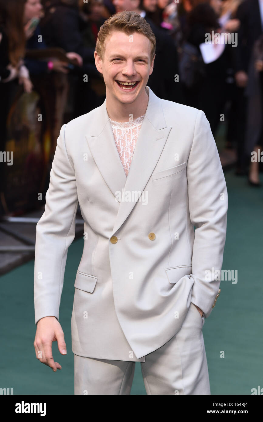 London, UK. 29th Apr, 2019. LONDON, UK. April 29, 2019: Patrick Gibson ...