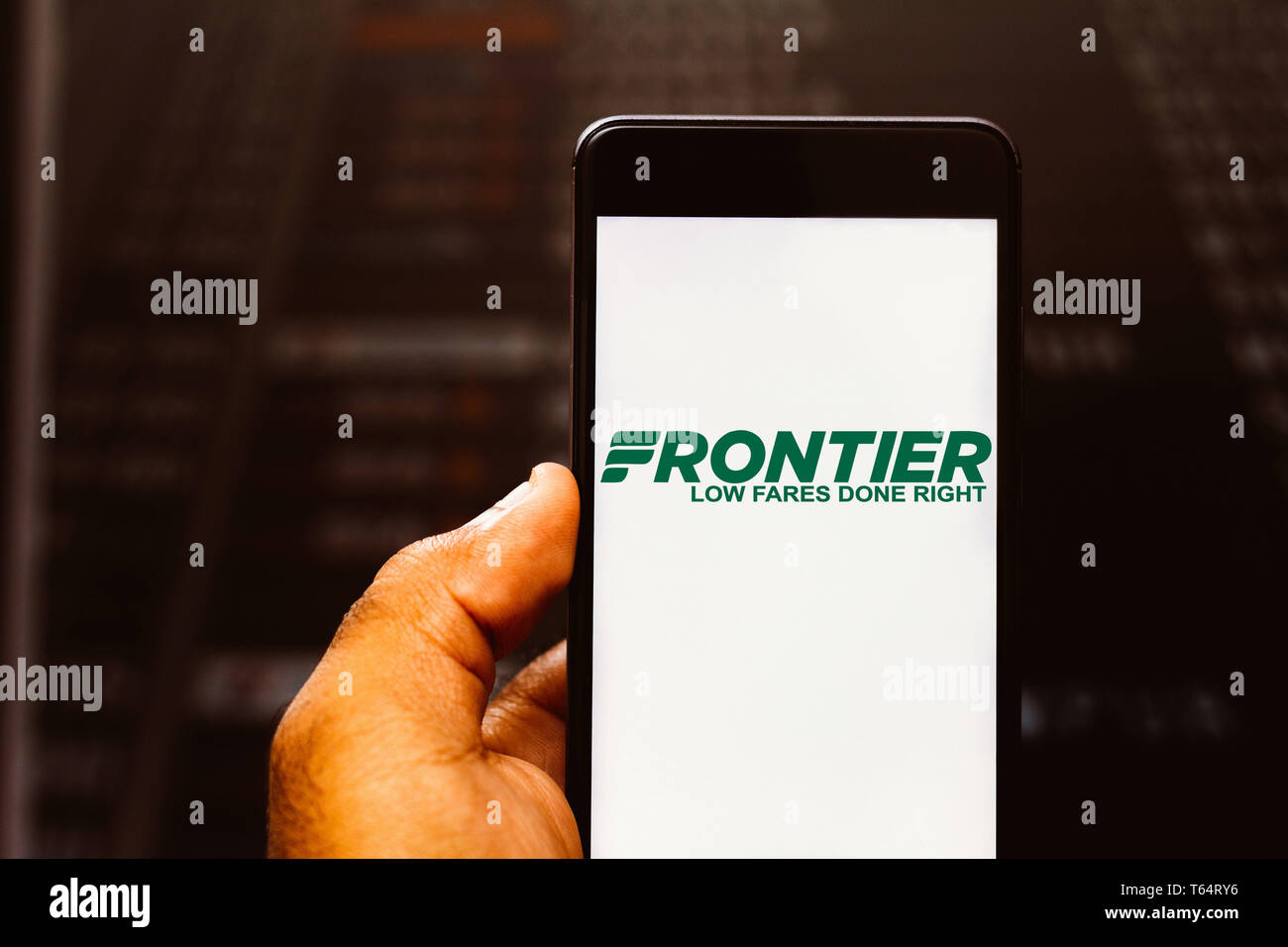 Frontier airlines logo hi-res stock photography and images - Alamy