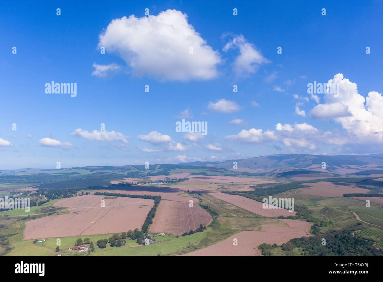 Farming crops scenic agriculture landscape a flying aerial photo Stock ...