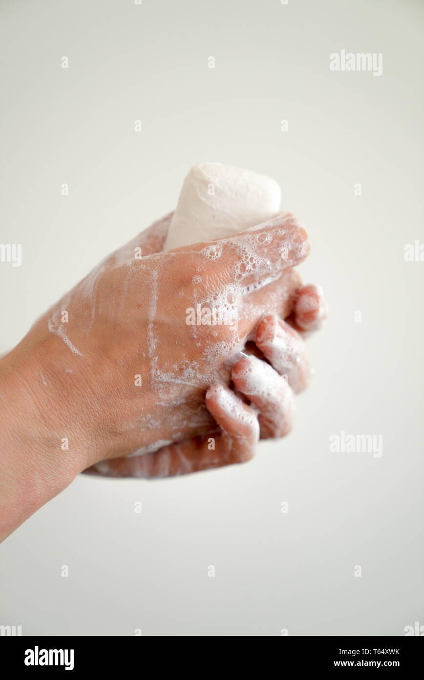 Scrubbing with soap hi-res stock photography and images - Alamy