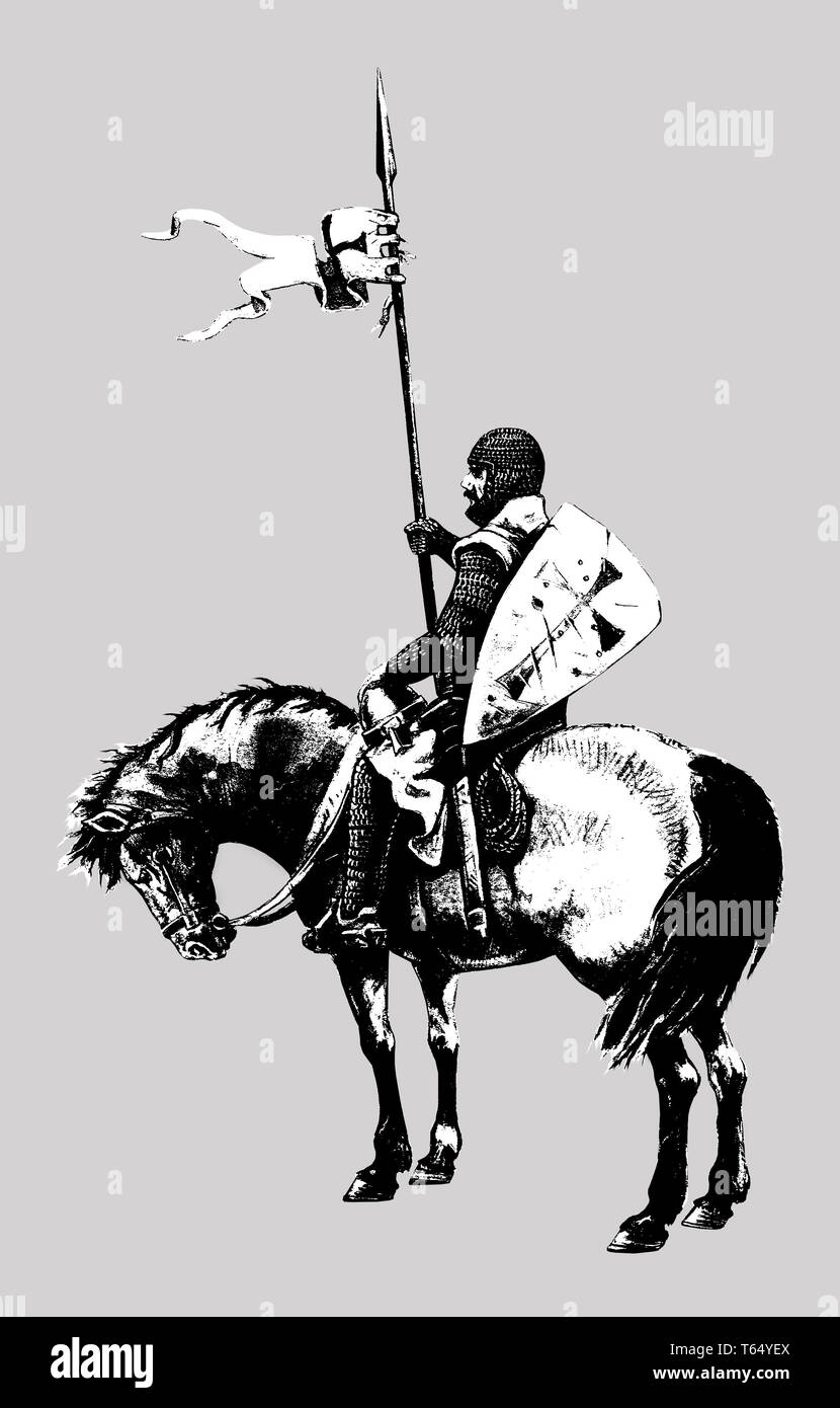 Knight templar battle hi-res stock photography and images - Alamy