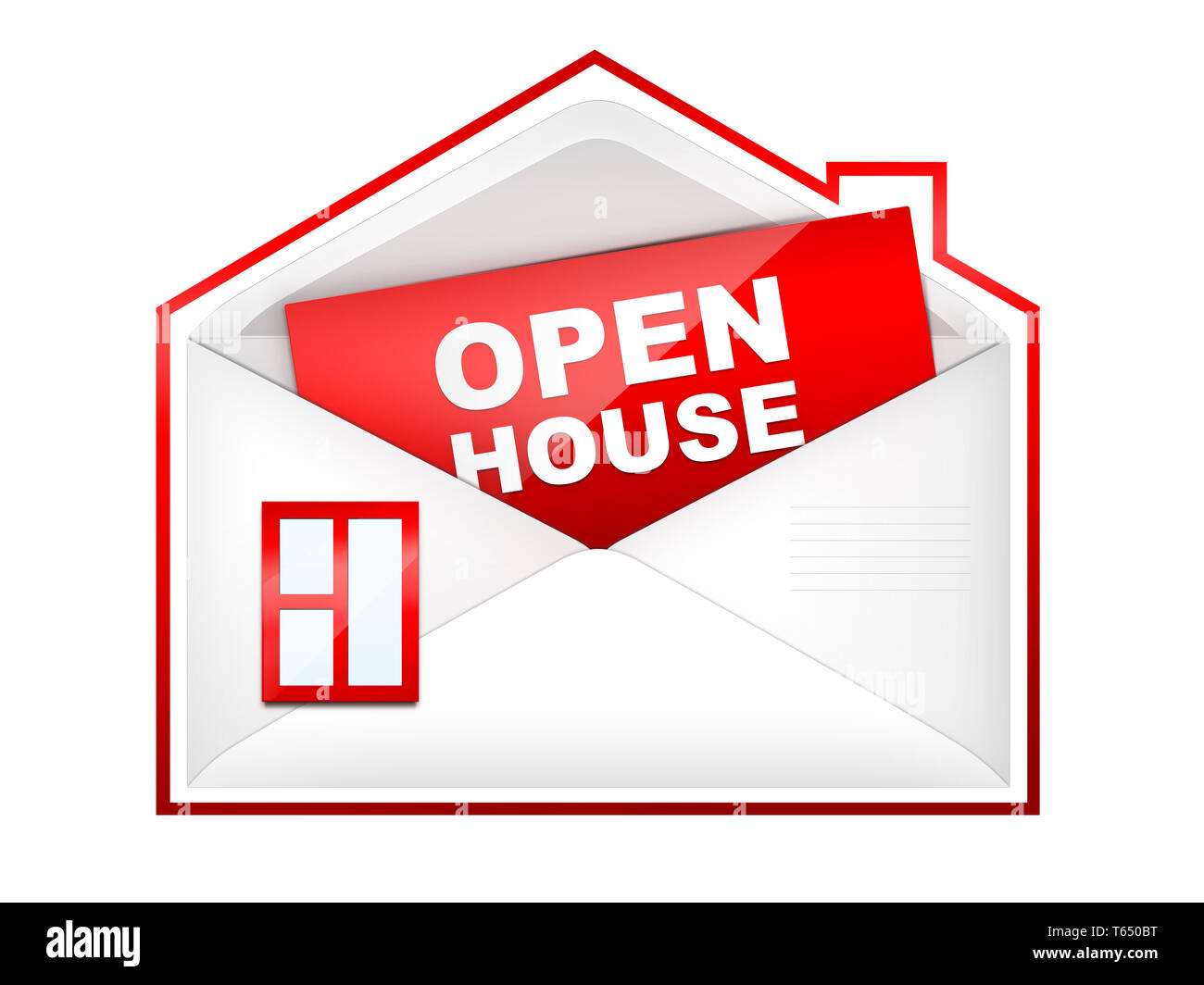 Envelop - Open House Stock Photo - Alamy
