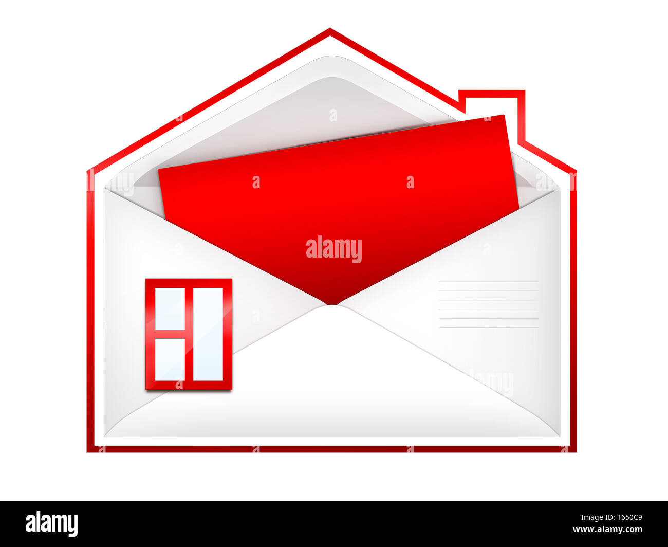 Envelop Cut Out Stock Images & Pictures - Alamy