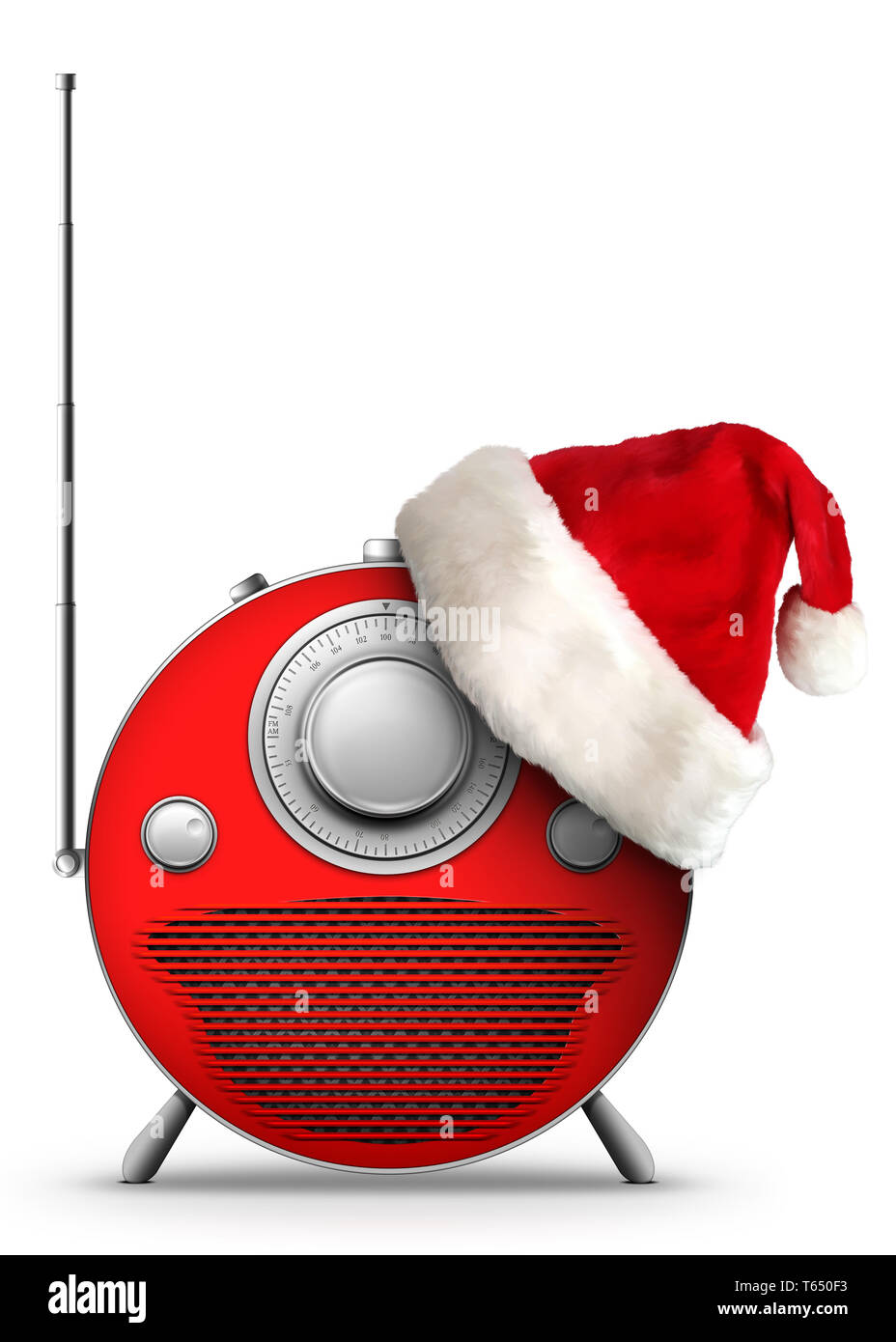 New Year and Christmas Radio Stock Photo - Alamy