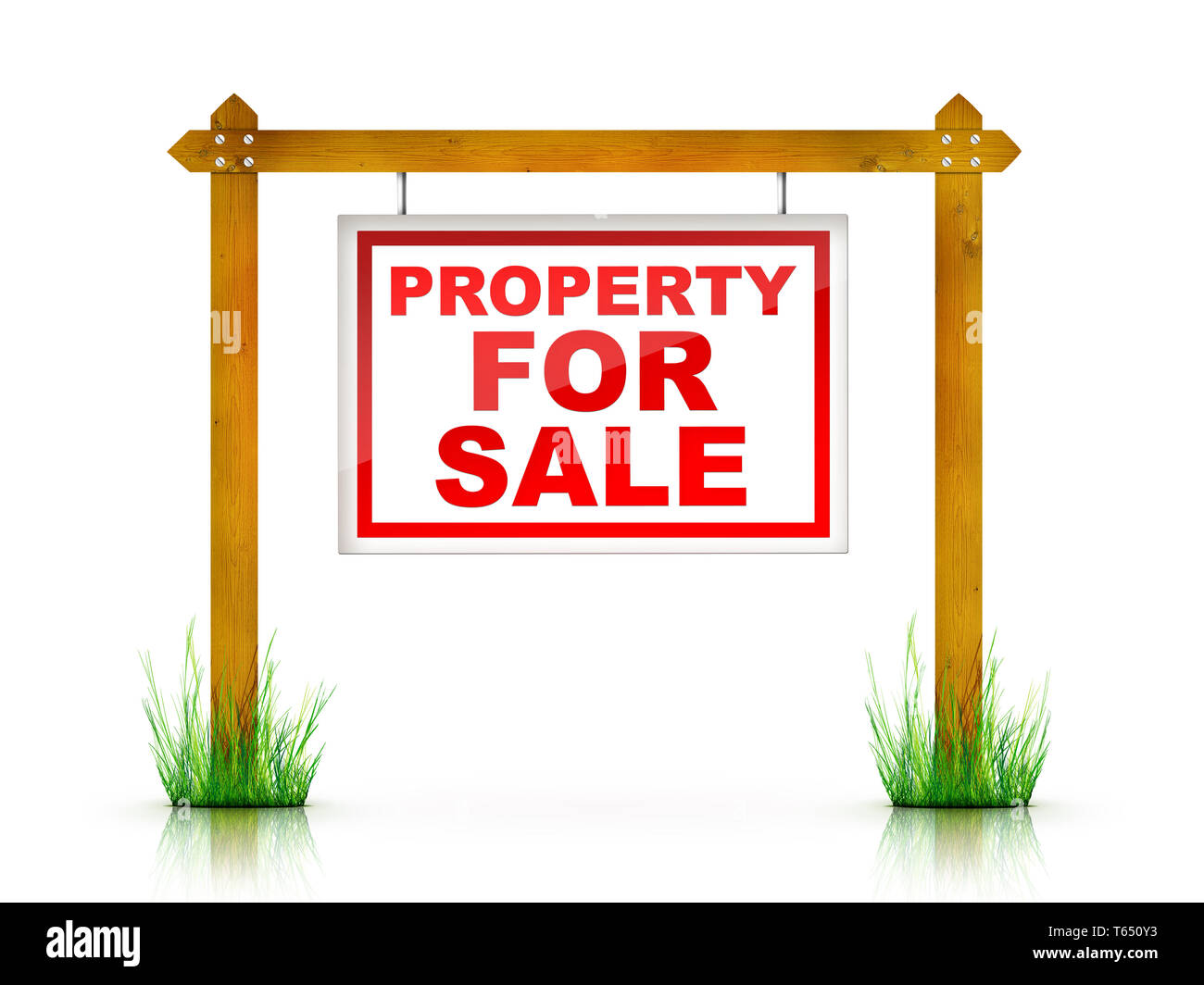 Sign - Property For Sale Stock Photo - Alamy