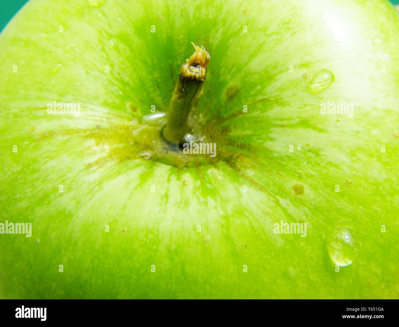 Green Apple, detail Stock Photo - Alamy