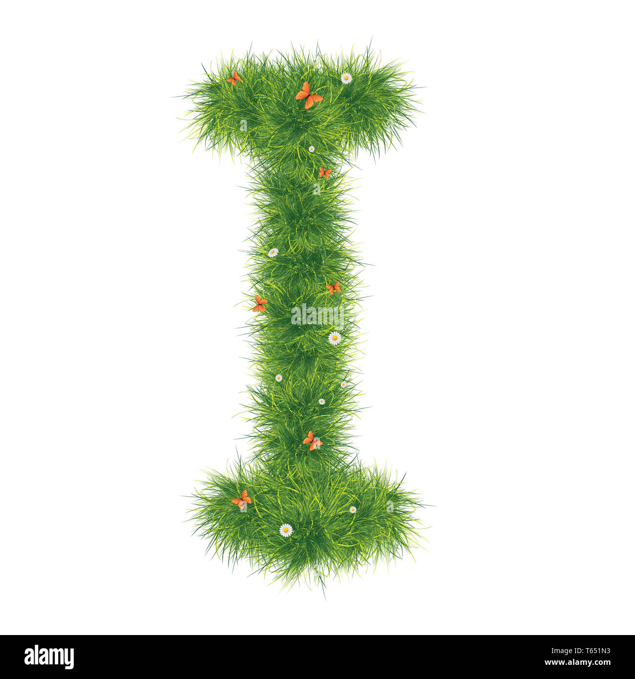 Grass Alphabet A-Z Stock Photo - Alamy