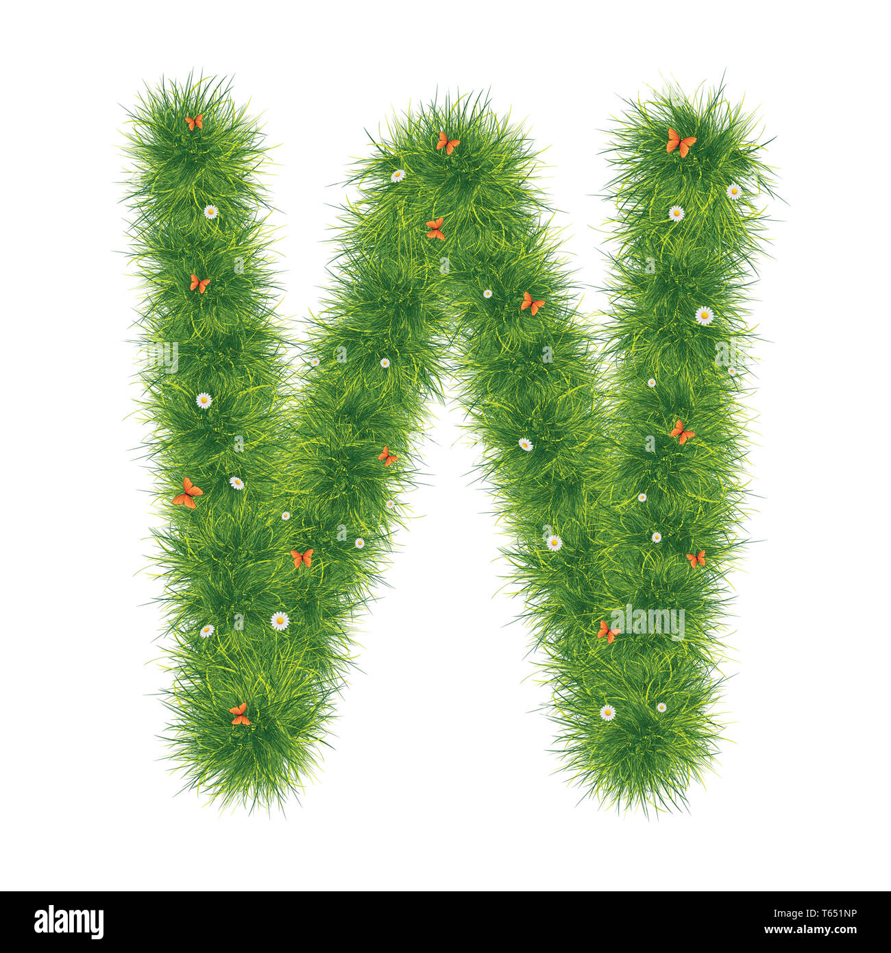 Grass Alphabet A-Z Stock Photo - Alamy