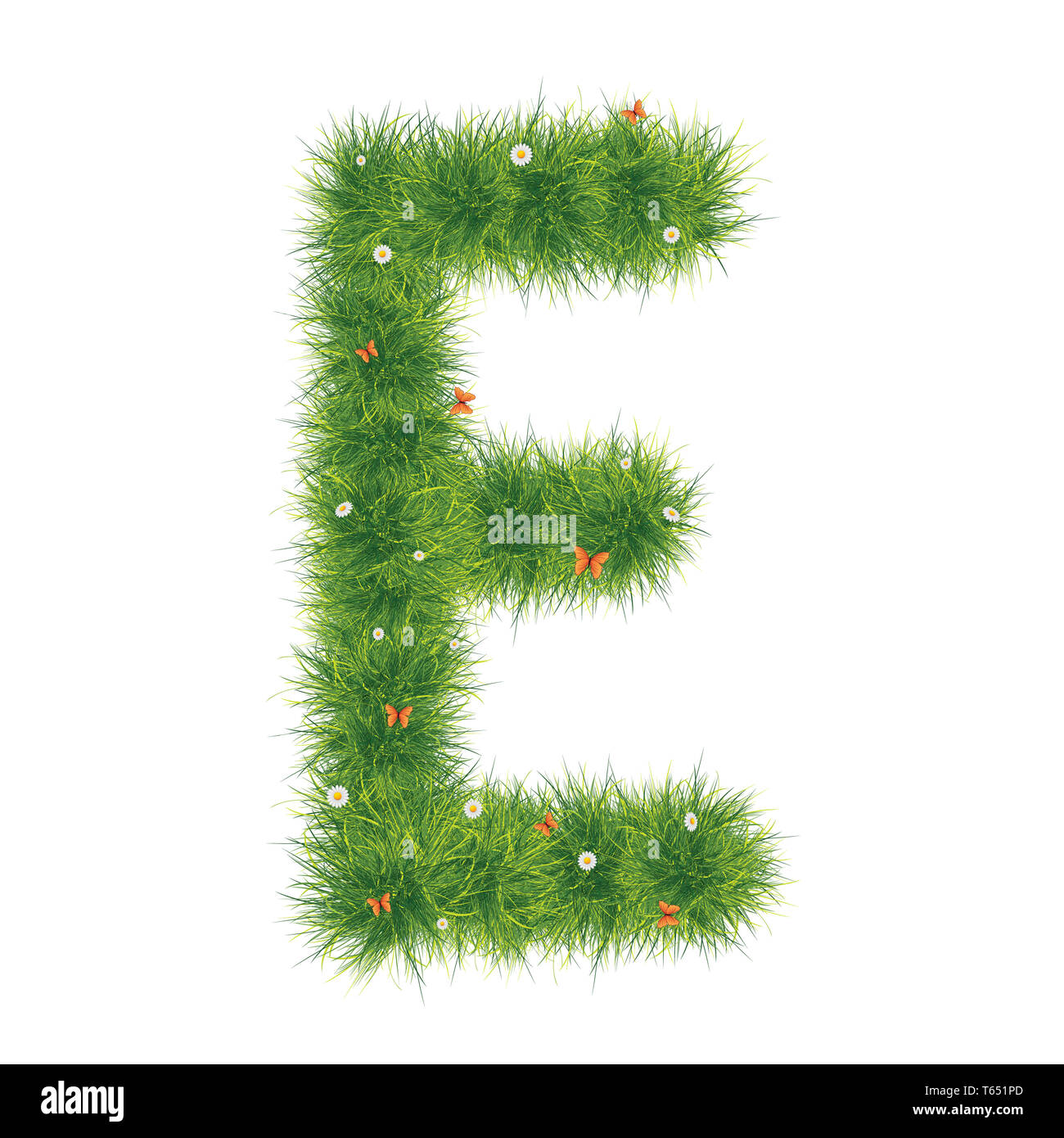 Grass Alphabet A-Z Stock Photo - Alamy