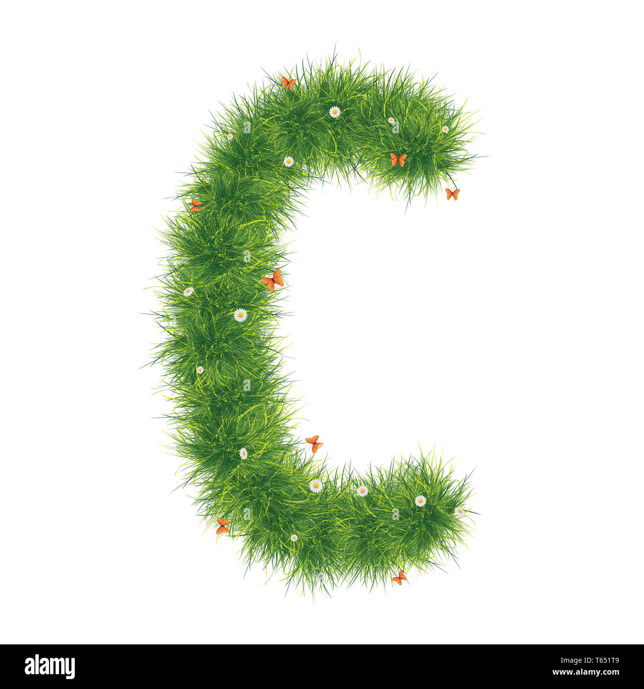 Grass Alphabet A-Z Stock Photo - Alamy