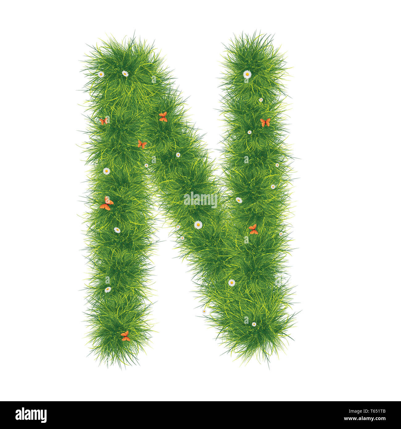Grass Alphabet A-Z Stock Photo - Alamy