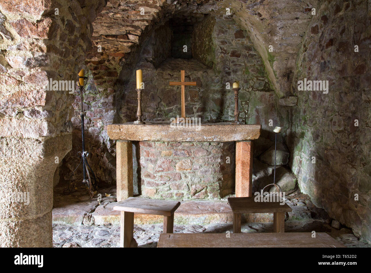 Mont Orgueil Castle in Gorey, Jersey, UK Stock Photo - Alamy