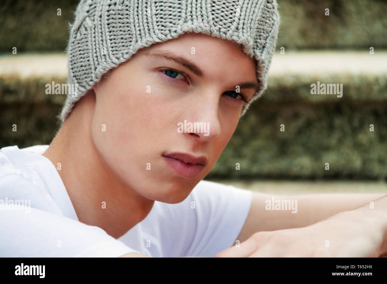cool looking teenager Stock Photo - Alamy