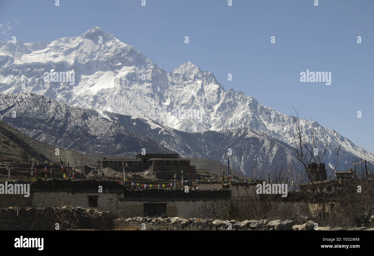 View of the Annapurna massif Stock Photo - Alamy