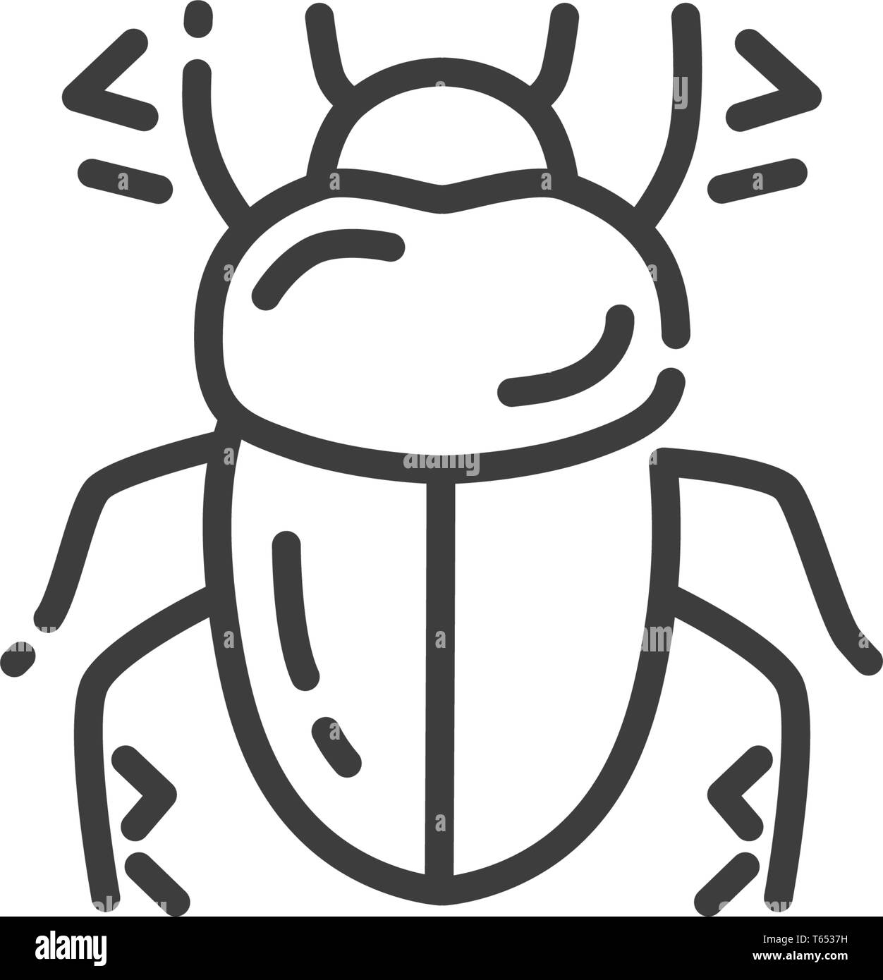 scarab flat outline icon of Egypt, concept silhouette Stock Vector Image & Art - Alamy