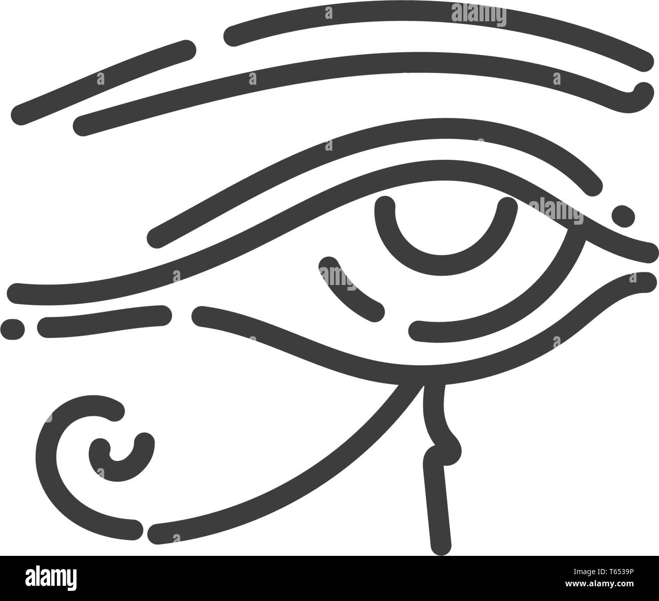 Eye amulet icon outline Black and White Stock Photos & Images - Alamy