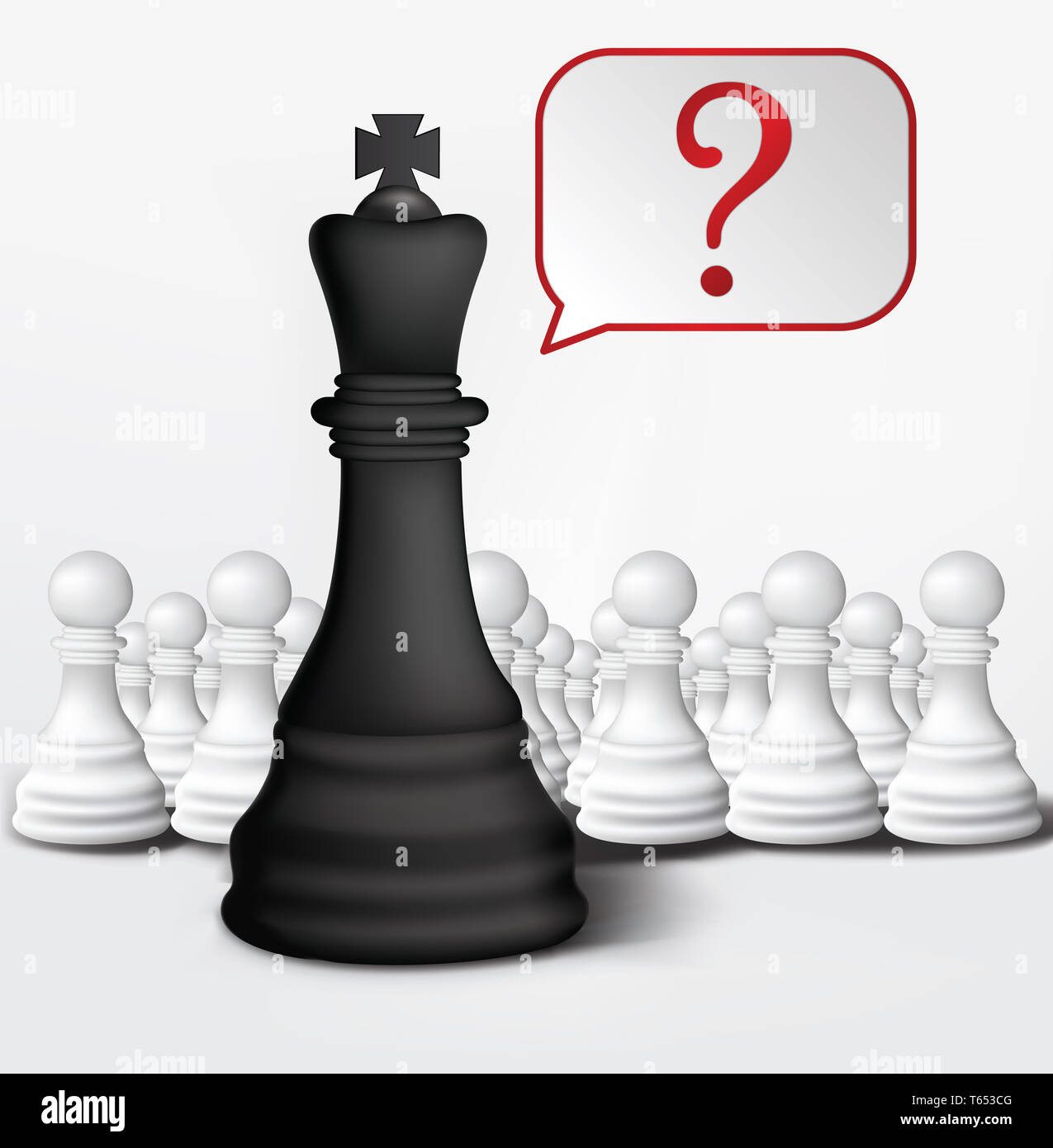 Question of King Stock Photo - Alamy