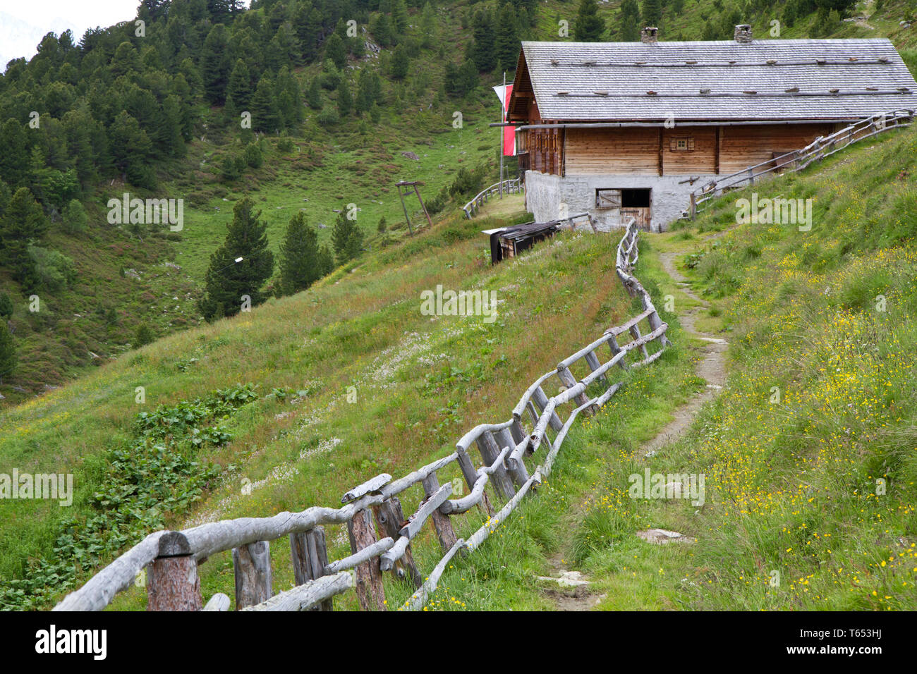 Shieling in South Tyrol, Austria, Europe Stock Photo - Alamy