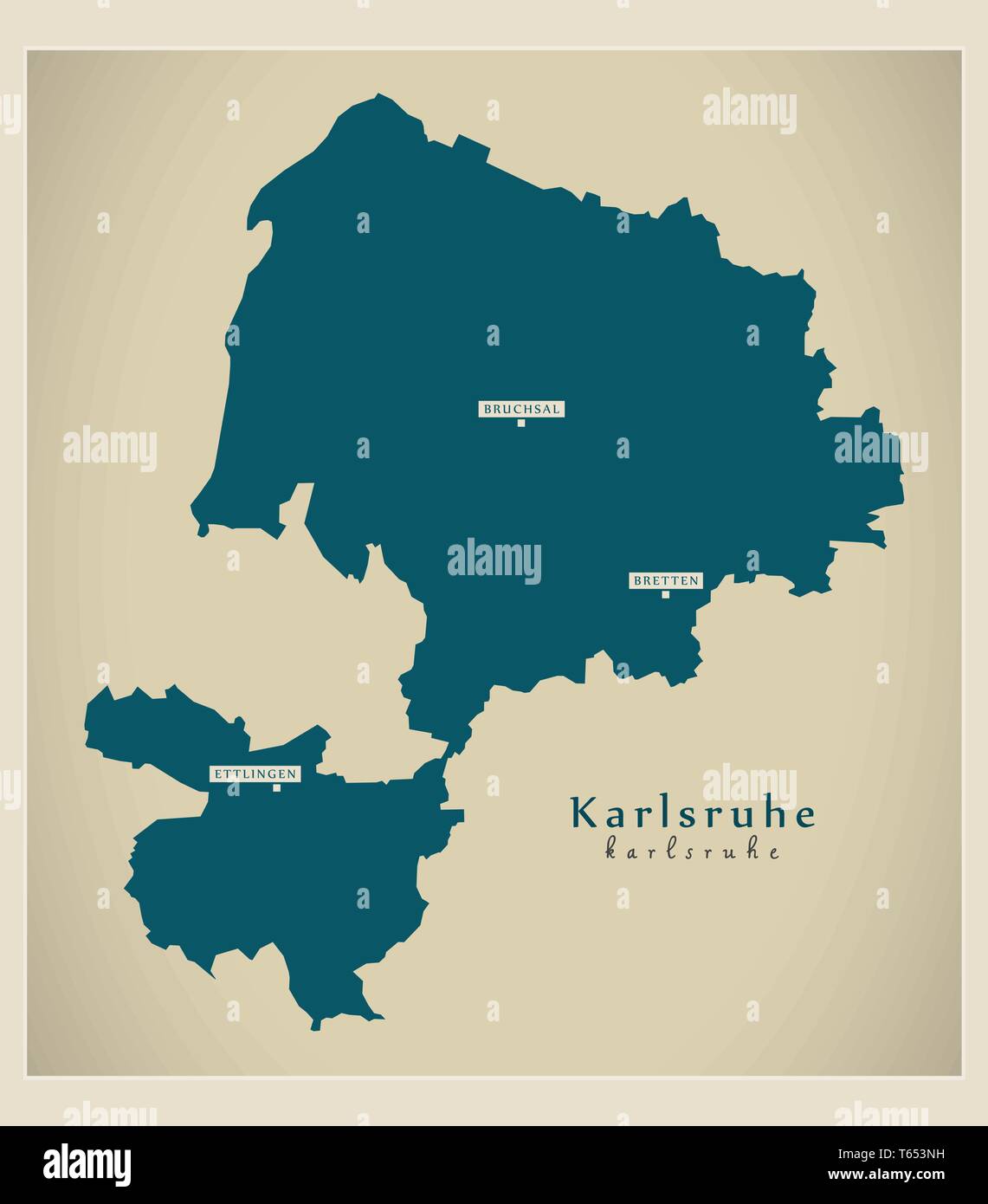 Map of karlsruhe Stock Vector Images - Alamy