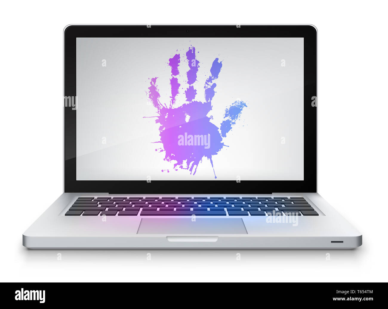 Teamwork laptop Cut Out Stock Images & Pictures - Alamy