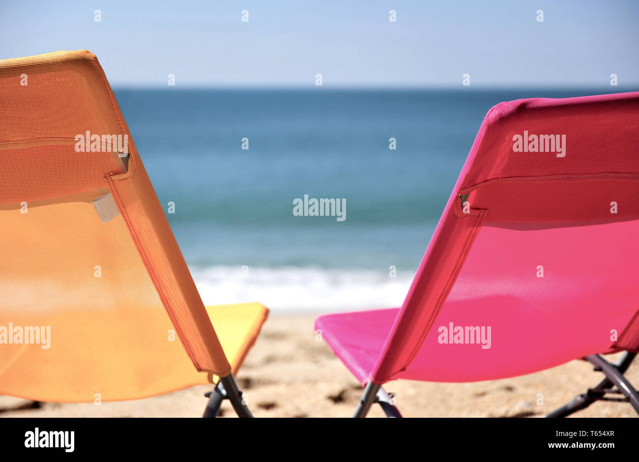 Chairs on beachside hi-res stock photography and images - Alamy