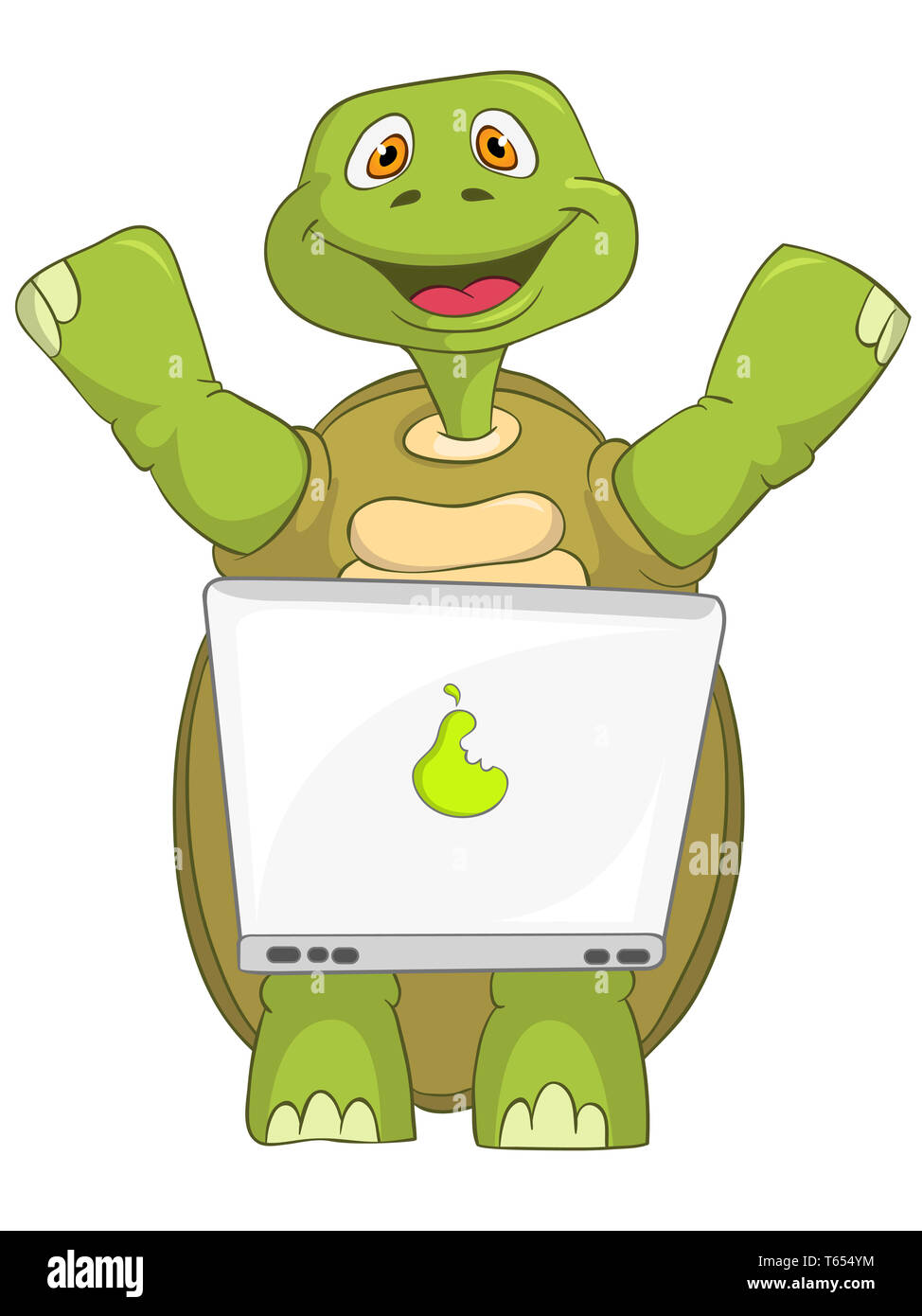 Funny computer illustration Cut Out Stock Images & Pictures - Alamy