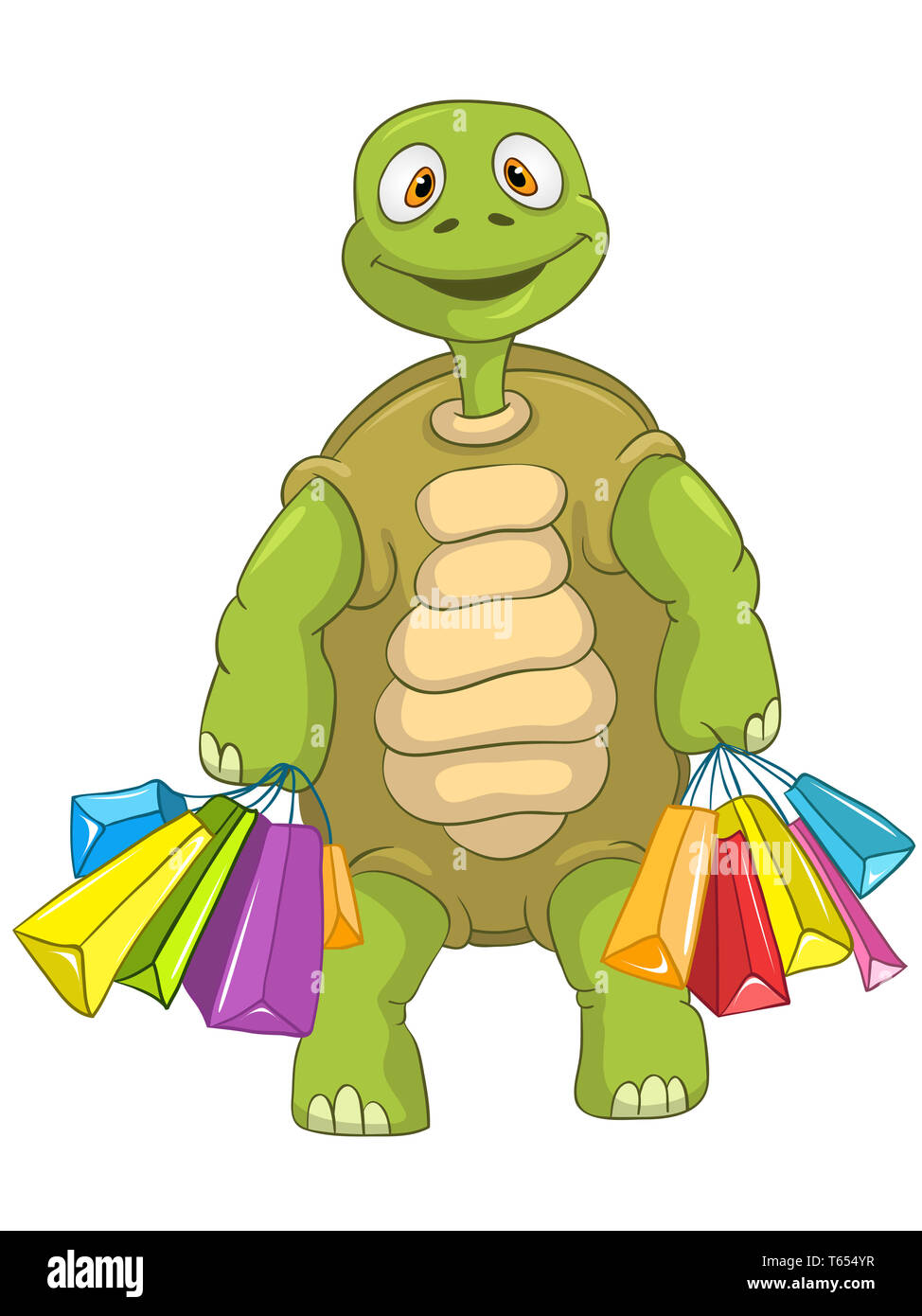 Funny Turtle. Shopping Stock Photo - Alamy